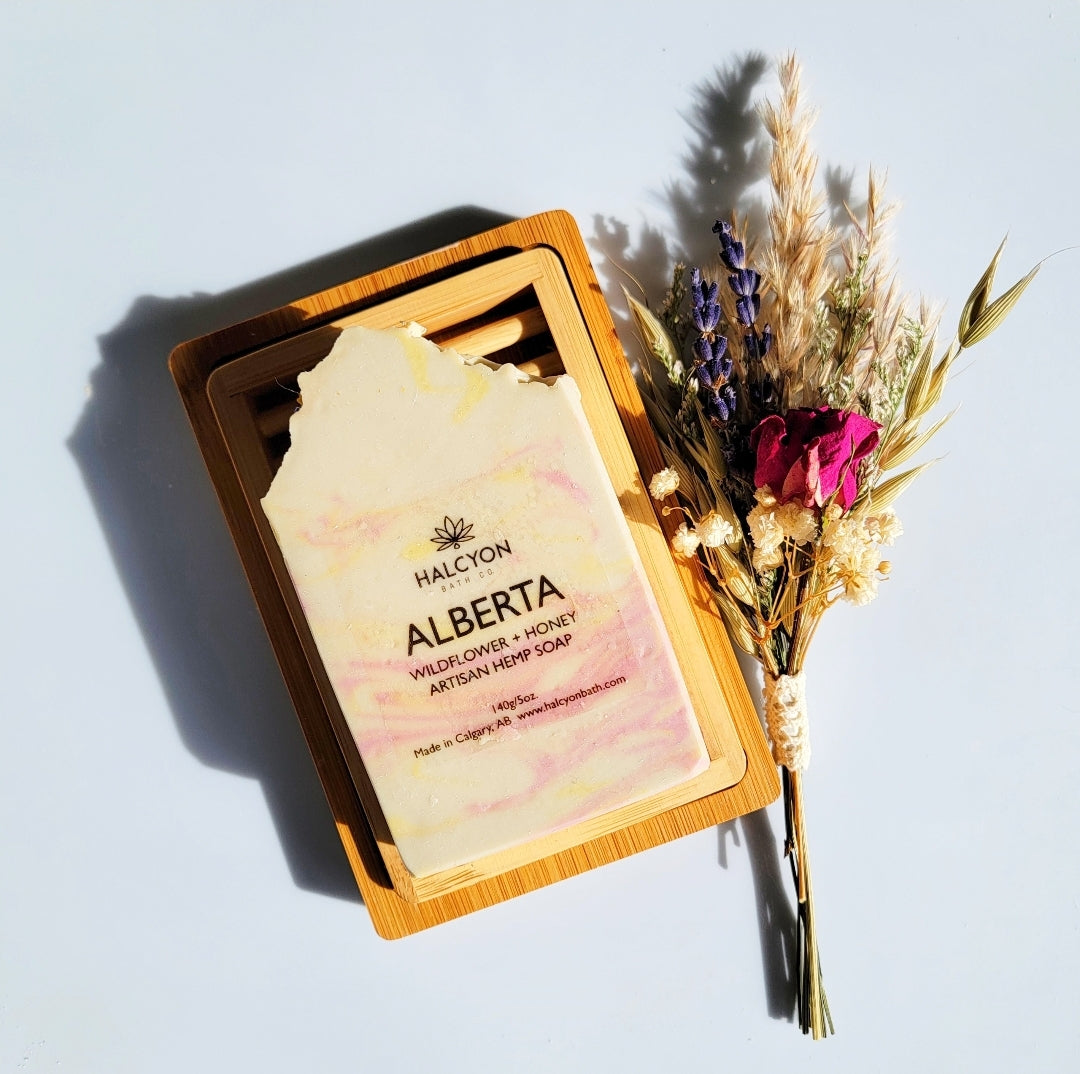 Alberta - Wildflower + Honey Hemp Soap – Halcyon Bath Co.