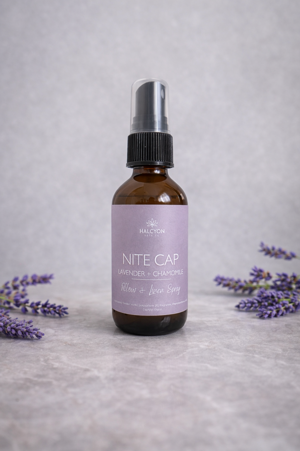 Nite Cap - Lavender + Chamomile Room Spray – Halcyon Bath Co.